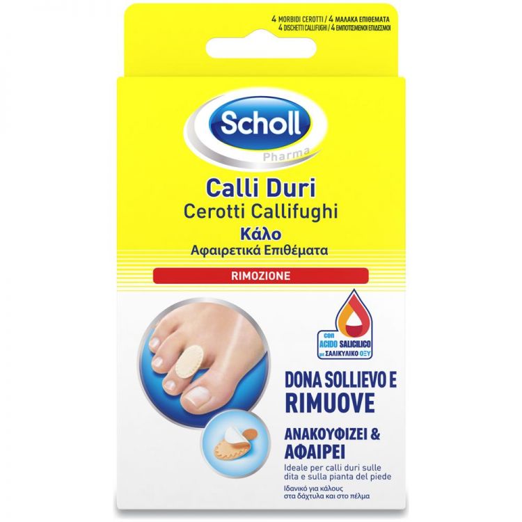 Scholl 4 cerotti per calli protezione invisibile trattamento naturale ...