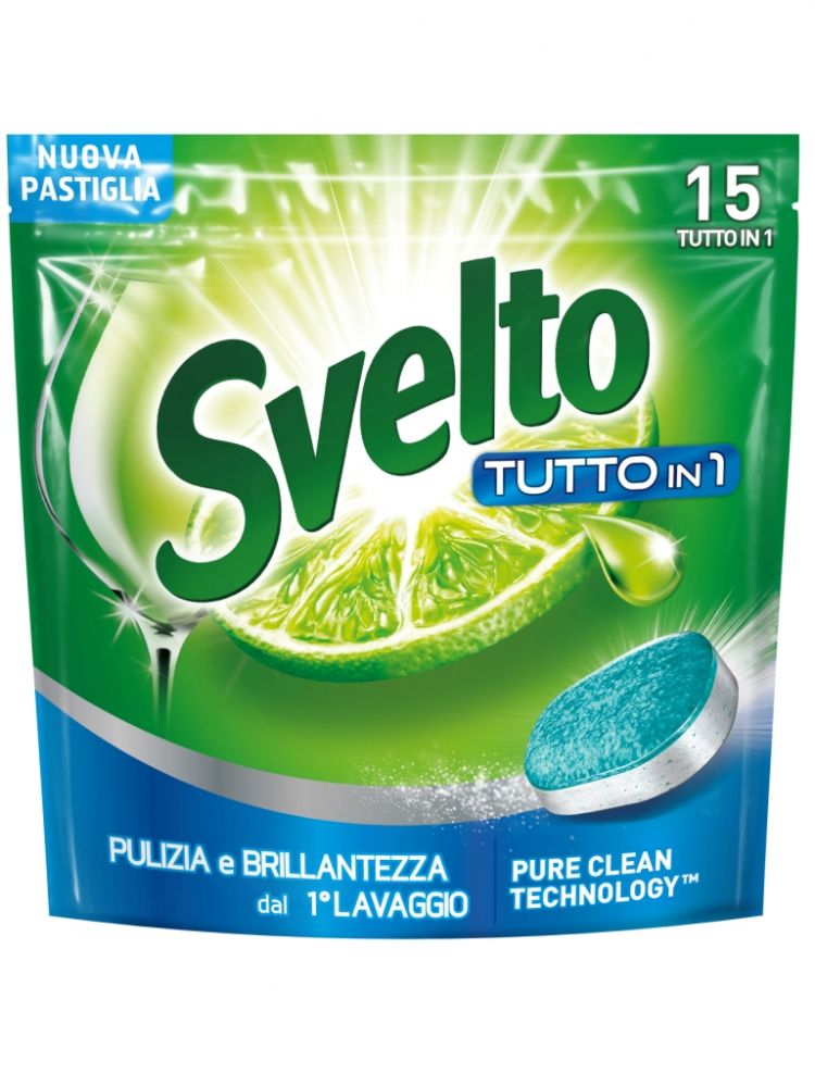 SVELTO Tabs Lavastoviglie Tutto in 1 - 15 pz