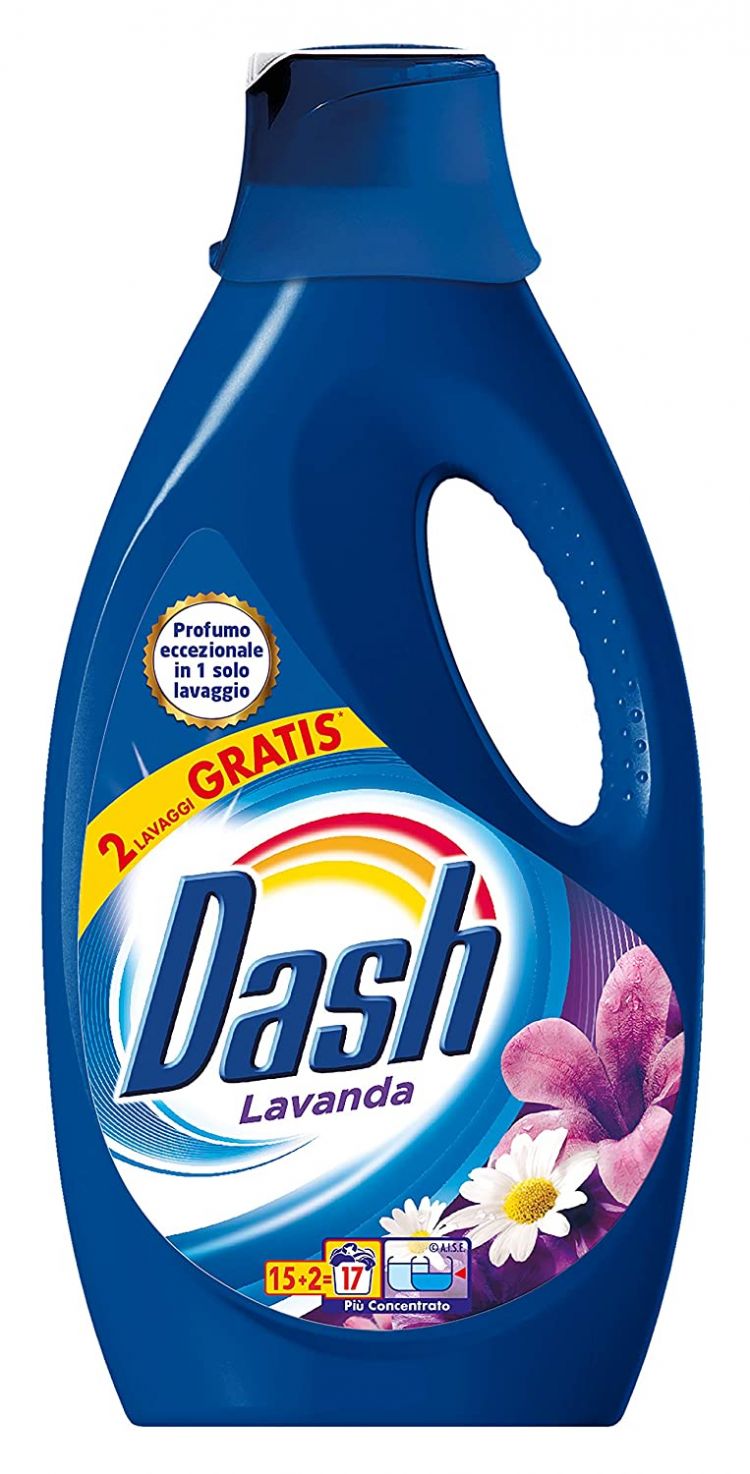 Dash detersivo liquido al profumo di lavanda e camomilla - 16+2 lavaggi ...