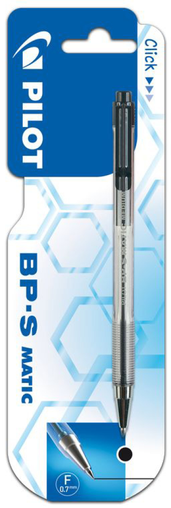 Pilot bp.s matic penna a sfera punta fine nera - 0,7 mm | TuttoDetersivi.it