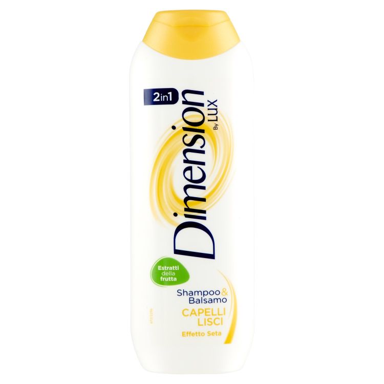 Dimension by lux shampoo&balsamo 2 in 1 per capelli lisci - 250ml ...