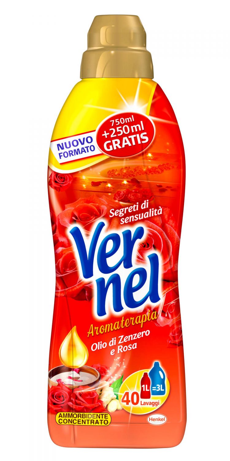 VERNEL Ammorbidente Concentrato Aromaterapia Segreti di Sensualità - 1lt